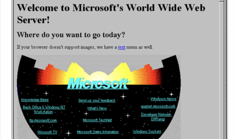 6 Classic ‘90s Websites (+ 6 that Are Still Up)