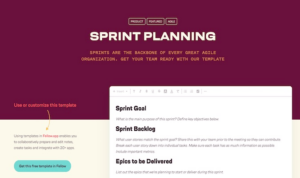 10 Examples of Sprint Planning Templates - mailinvest.blog
