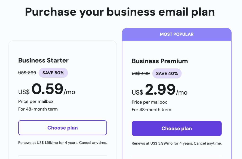 Top 5 Best Email Hosting Providers in 2025